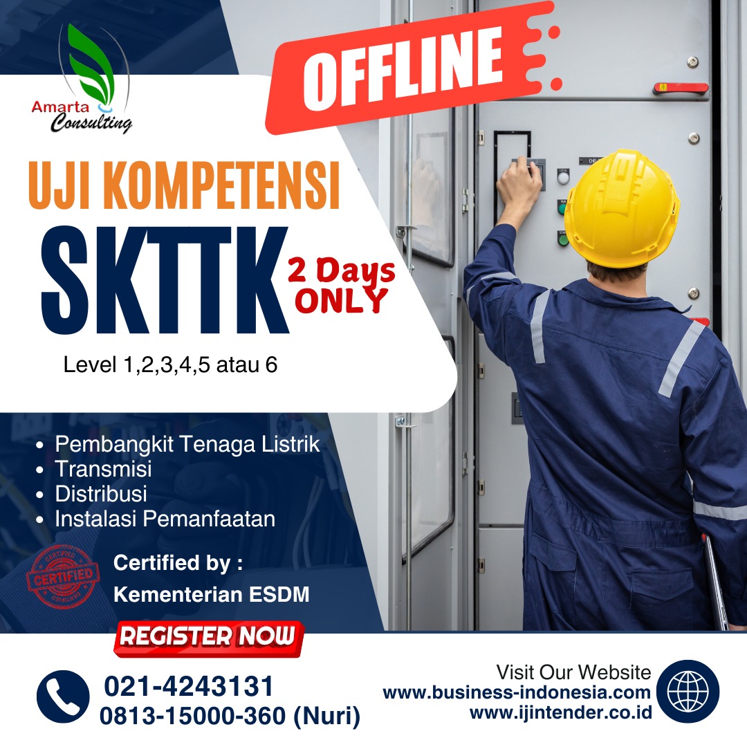 Uji Kompetensi Sertifikat Tenaga Teknik Ketenagalistrikan (SKTTK)